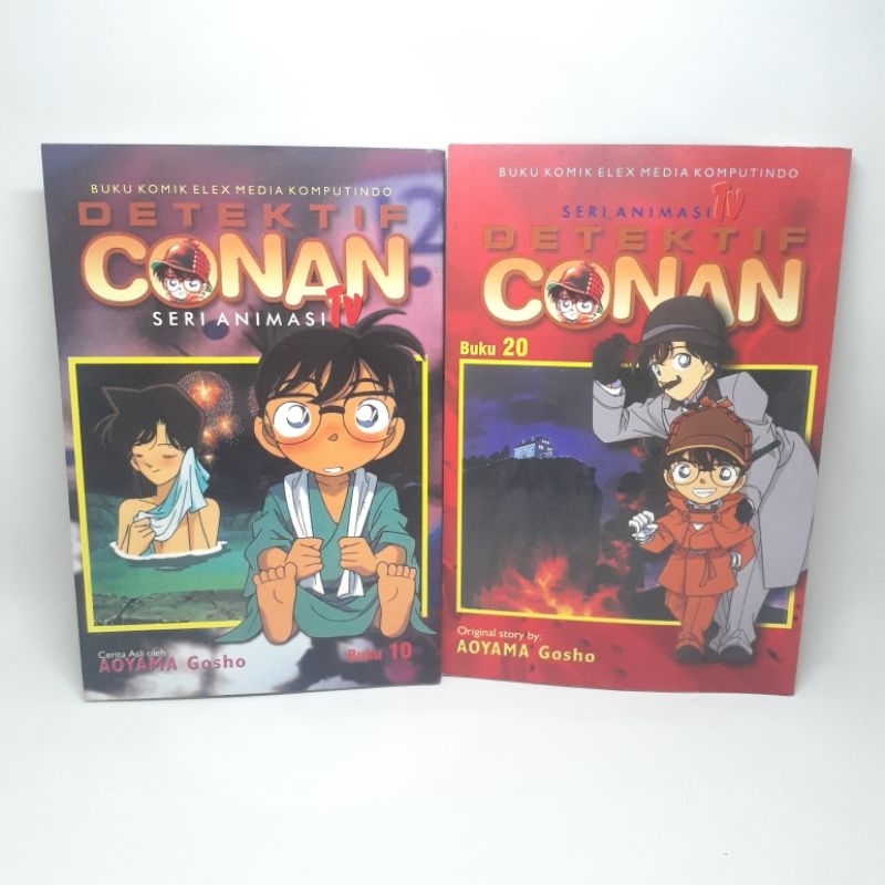 Jual Buku Komik Detektif Conan Seri Animasi TV Vol 10 dan Vol 20 (Full Color) Bundling 2 Buku ...