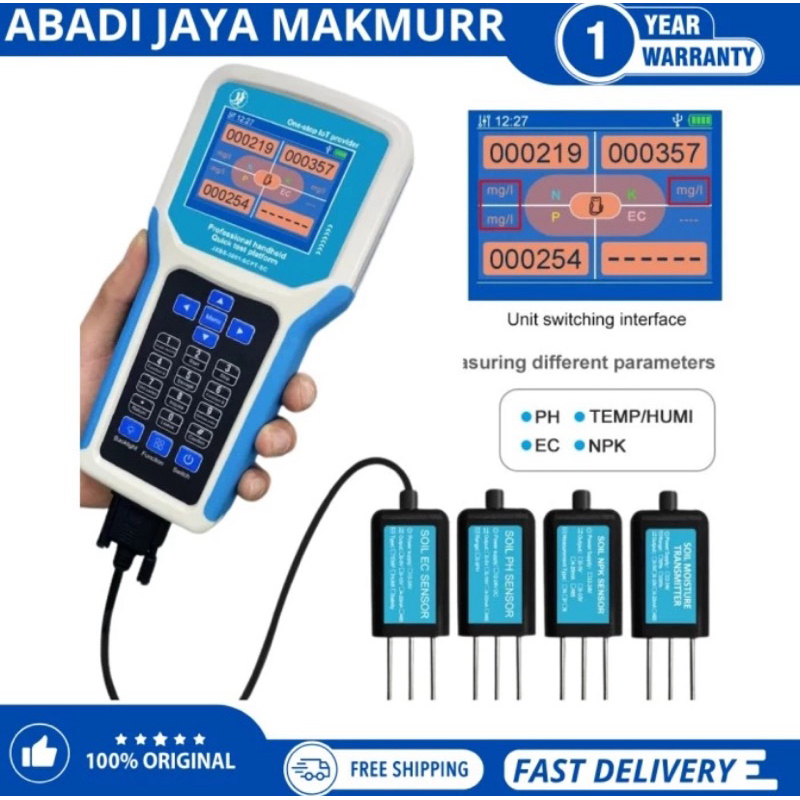 Jual Senter SEM2260 Soil Analyzer Handheld NPK RS485 Nitrogen Kalium ...
