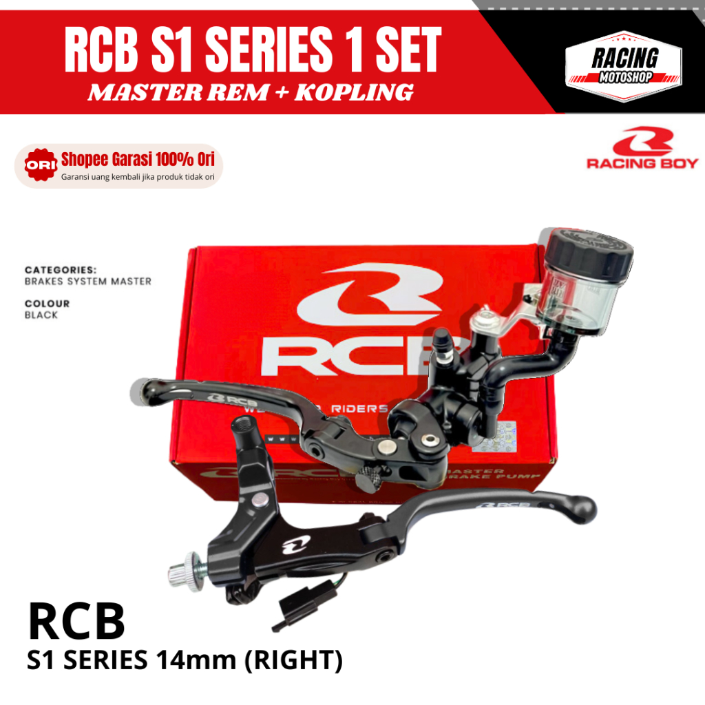 Jual Master Rem Kanan RCB Radial Tipe S1 Ukuran 14MM / MASTER REM RCB ...