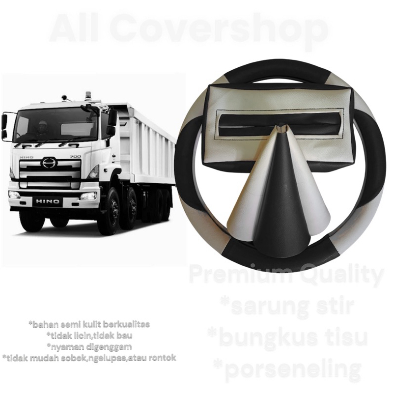 Jual cover sarung stir mobil Hino lohan Hino 500/pelindung stir mobil ...