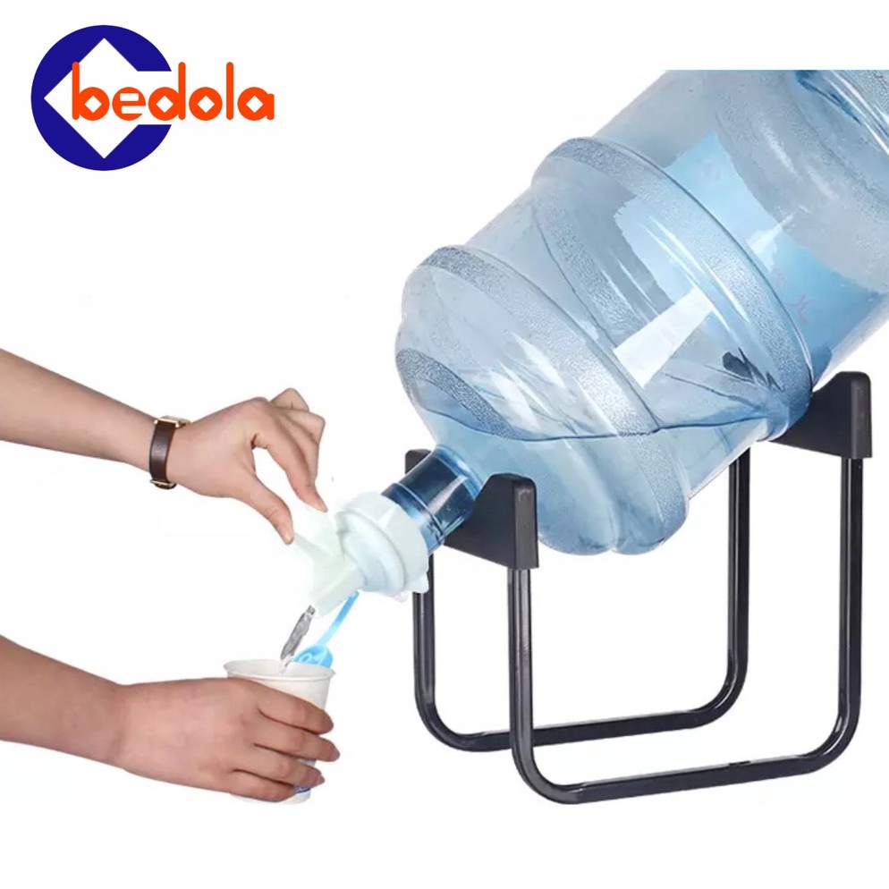 Jual Promo tajir Bedola Rak galon besi dan kran air dudukan galon kran ...