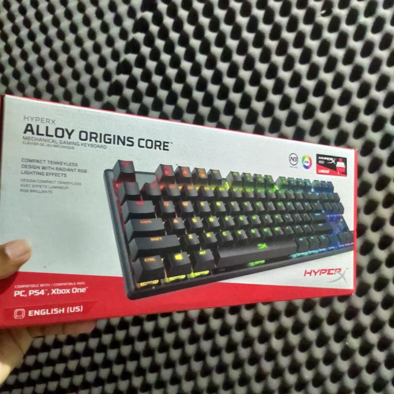 Jual HyperX Alloy Origins Core RGB TKL Mechanical Gaming Keyboard-RedSwitch | Shopee Indonesia