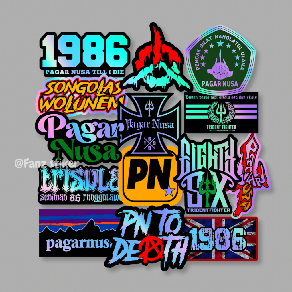 Jual STICKER HOLOGRAM PAGAR NUSA ISI 14pcs - ANTI AIR, STICKER ...