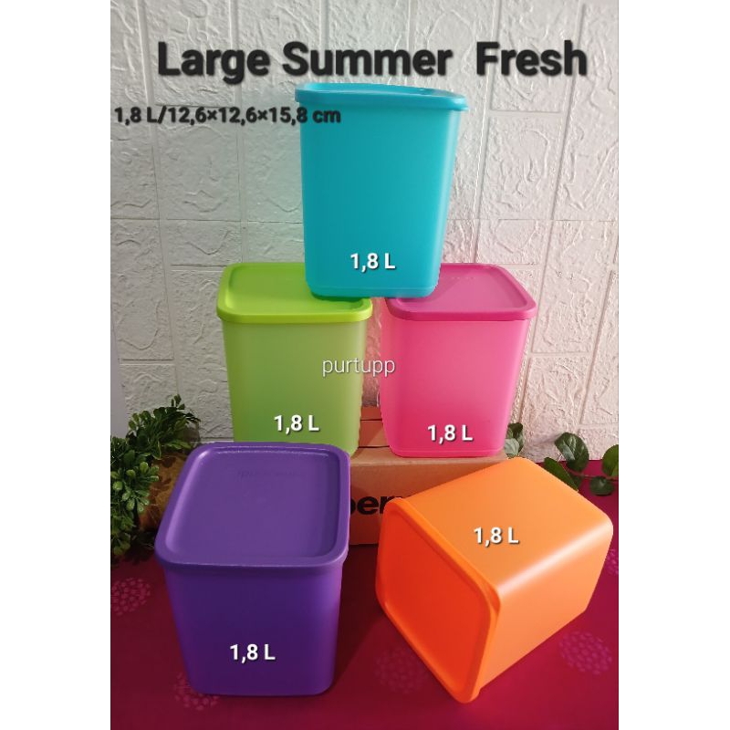 Jual TUPPERWARE Large Summer Fresh @1,8 Ldan tall summer fresh, toples ...