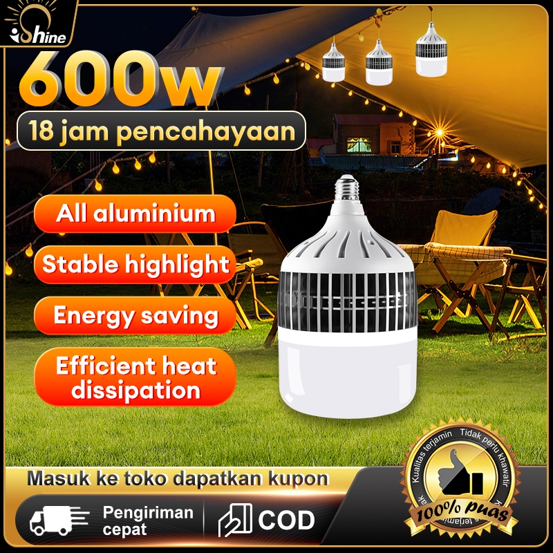 Jual Lampu LED E27 Lampu 24 jam Jumbo Bohlam 600W bulb Hemat Energy sekrup terang Lampu Portable ...