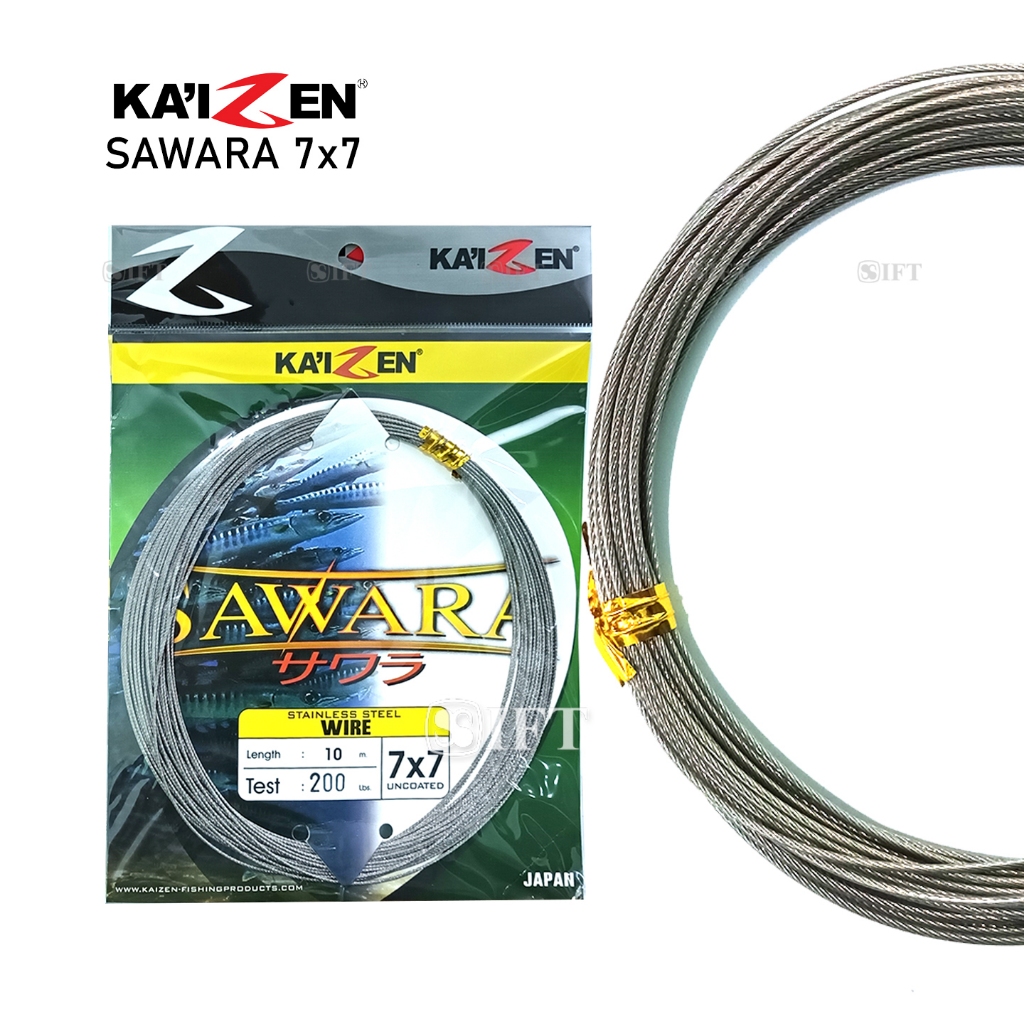 Jual Neklin KAIZEN SAWARA 7x7 | 10M | 20 s/d 200 lbs | Trolling Leader ...