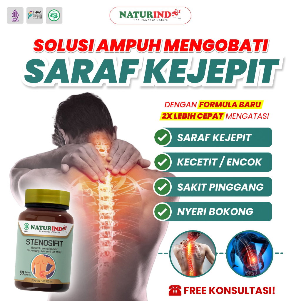 Jual Obat Sakit Pinggang Sampai Kaki Sakit Bokong Obat Herbal Saraf ...
