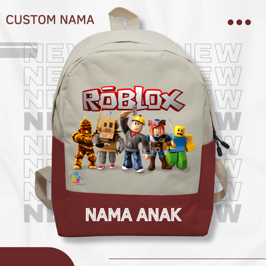 Jual Tas Ransel Backpak Anak Game Roblox - Tas sekolah anak SD TK (Free ...