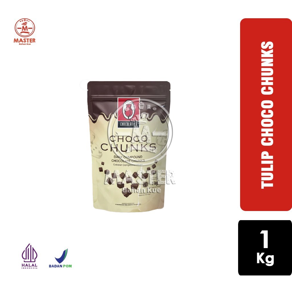 Jual Cokelat Dadu Dark Compound Chunk Tulip Choco Chocolate Bentuk ...