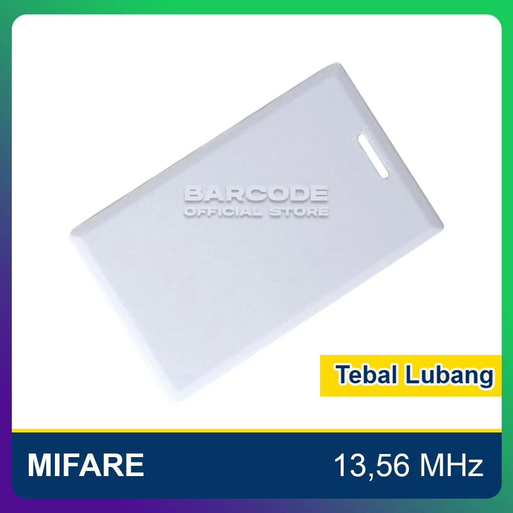 Jual Kartu RFID Mifare Tebal Lubang 13.56MHz Smart Card Acces Control ...