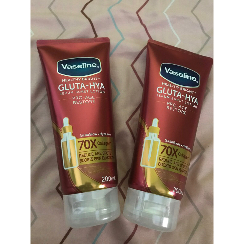 Jual vaseline glutahya gluta hya pro age - merah red 200ml | Shopee ...