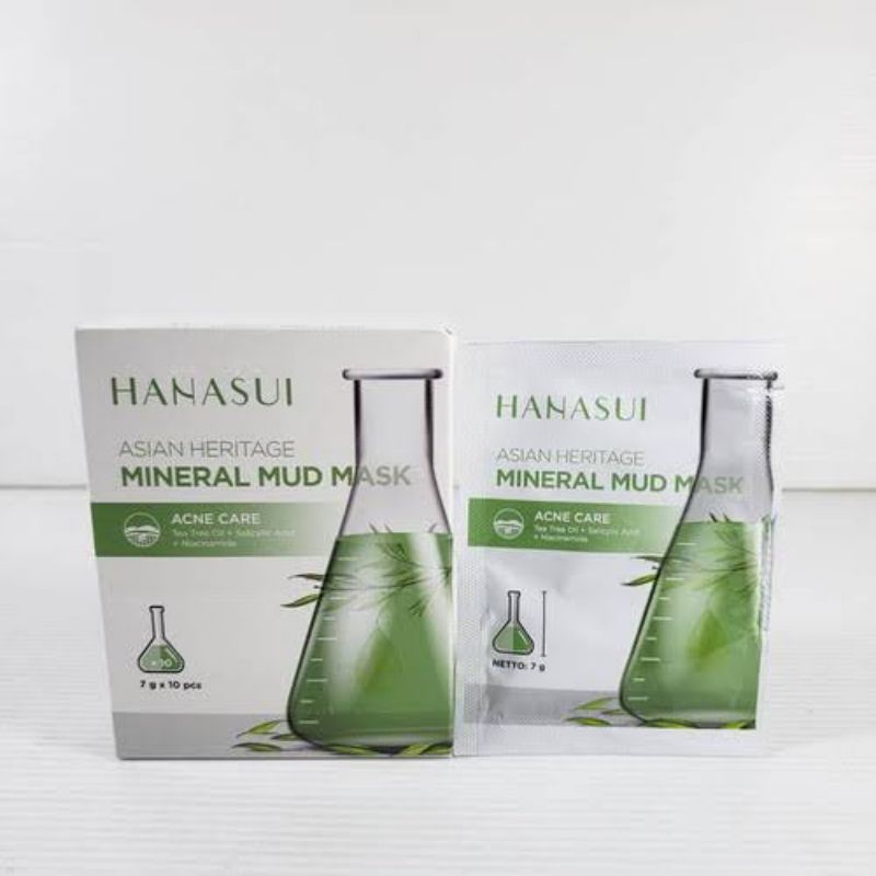 Jual Masker Hanasui Mud Mask Asian Heritage Acne Care Perbox (Isi 10pcs ...