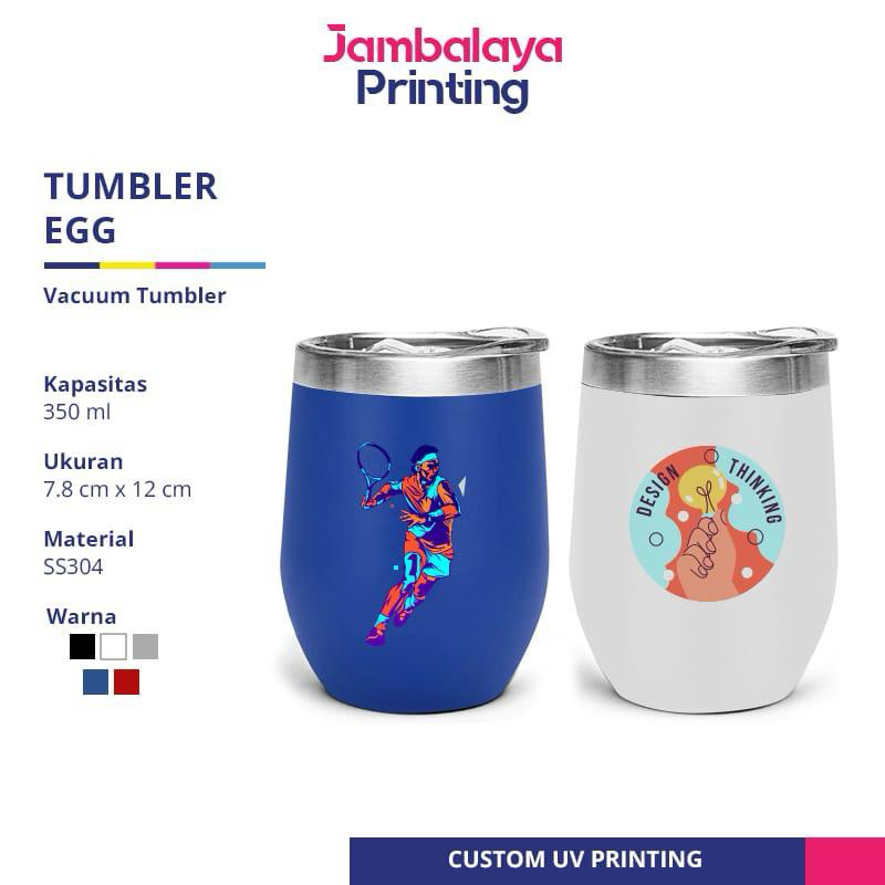 Jual Tumbler Egg / Mug Telur Custom Printing UV / Mug Promosi / Mug ...