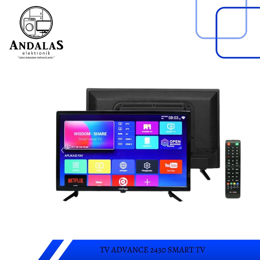 Jual ADVANCE ADV-2430A / ADV2430A SMART TV 24INCH - GARANSI RESMI ...
