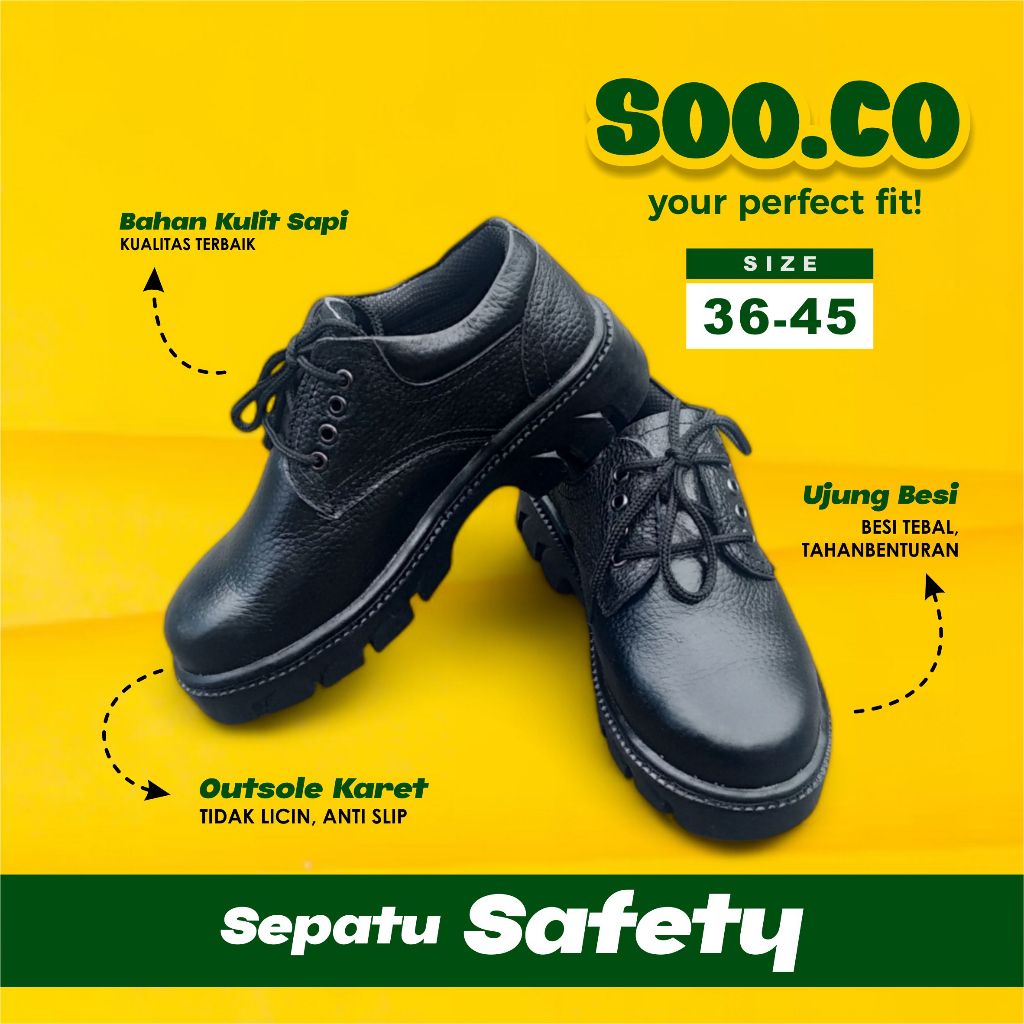Jual SOO.CO | SEPATU SEFTY SEPTI WANITA SAFETY TALI PENDEK PRIA UNISEX COWOK CEWEK SEPATU DAPUR ...