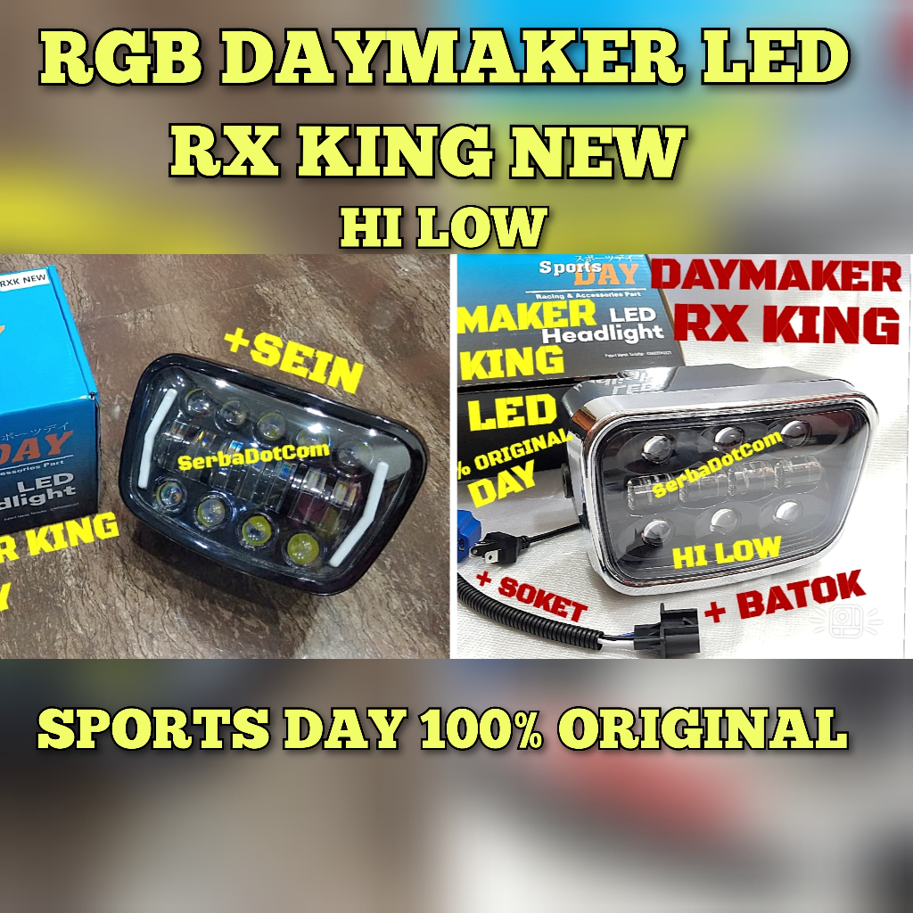 Jual RGB LAMPU DEPAN DAYMAKER RX KING RGB OVAL 10 16 LED RXK RXS RXZ ...