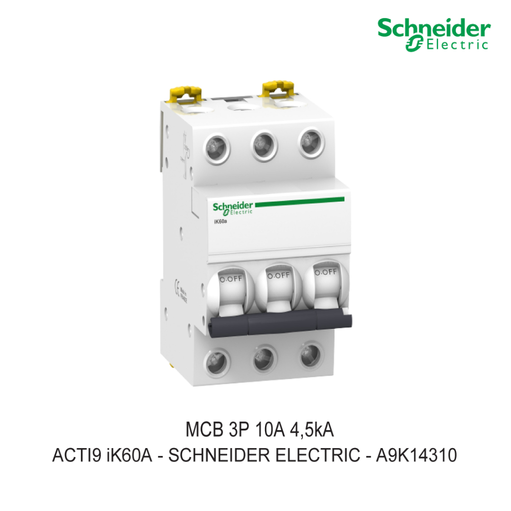 Jual MCB SCHNEIDER IK60A 3P 10A 4.5kA C - A9K14310 | Shopee Indonesia