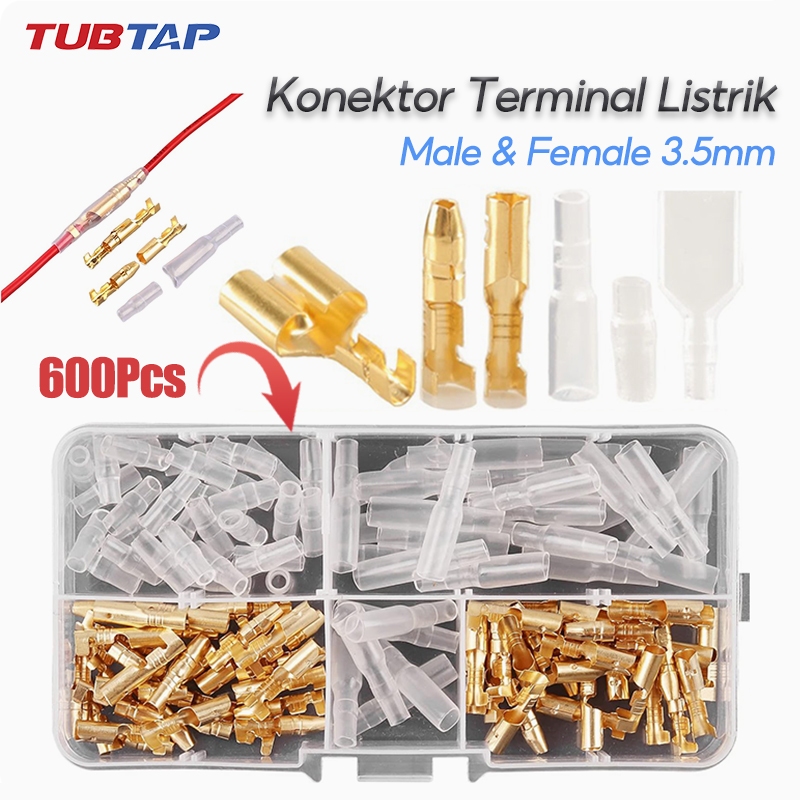 Jual TUBTAP 200/400pcs Skun Kabel Motor/Sekun Kabel Motor Terminal ...