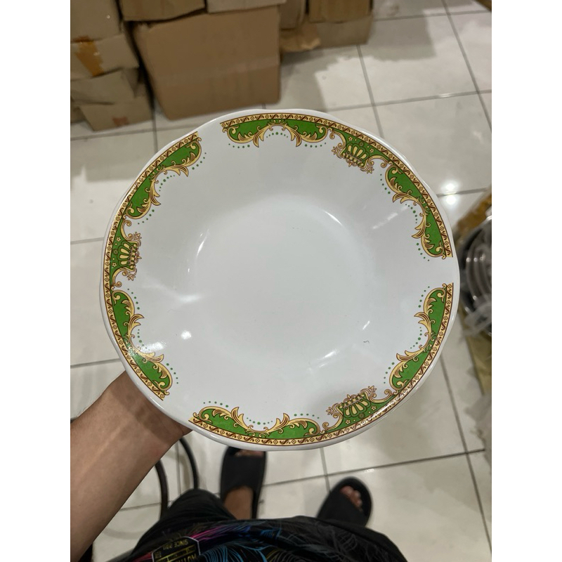 Jual Piring Makan Ukuran 8inch Lilia RRT Mahkota/Kembang clasic(20cm ...