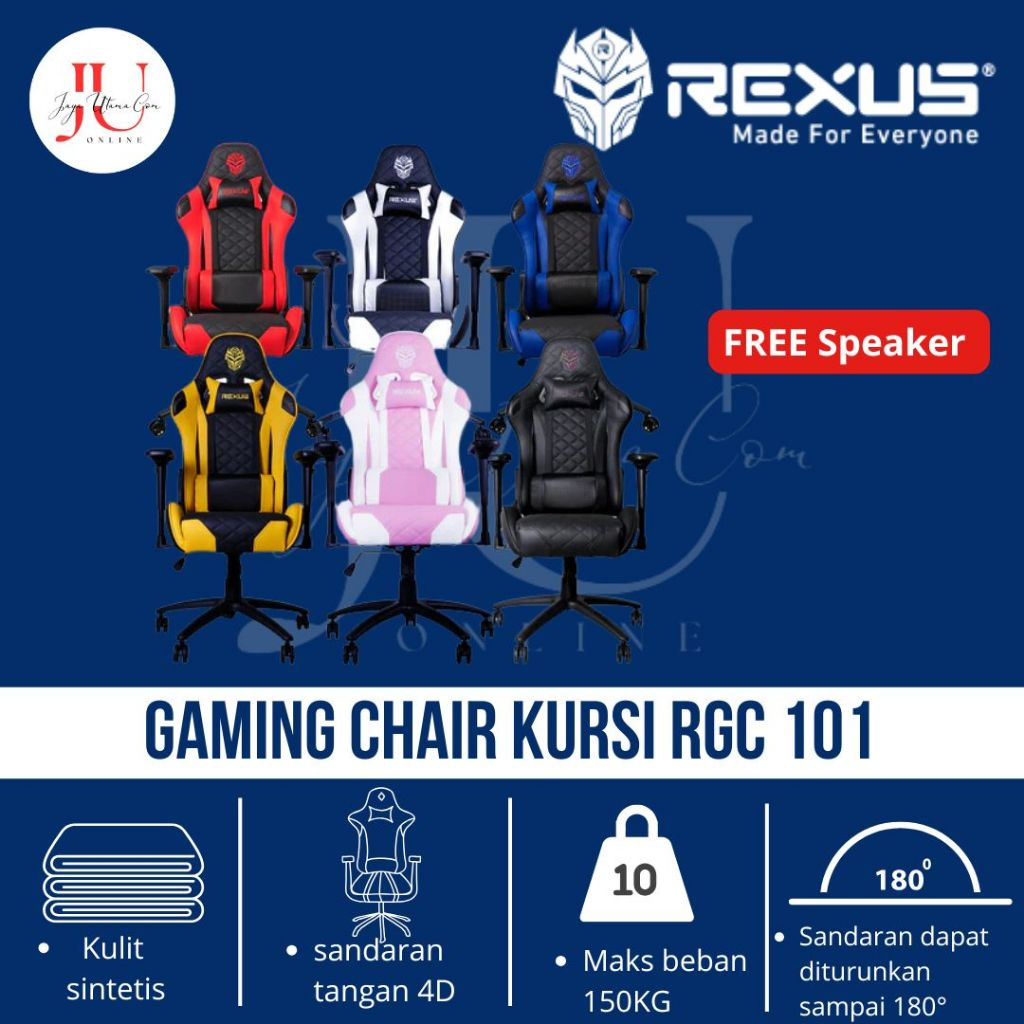 Jual Rexus Gaming Chair Kursi RGC 101 Original / RGC 100 Original ...