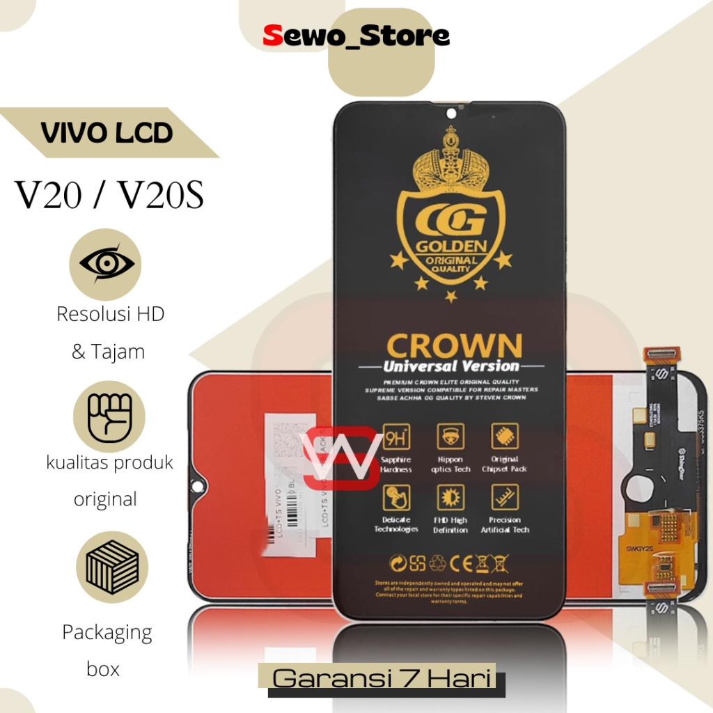 Jual LCD VIVO V20/TOUCHSCREEN VIVO V20 / V20S / V21 4G / V23E / Y73S 5G / V2025 ORIGINAL FULLSET ...