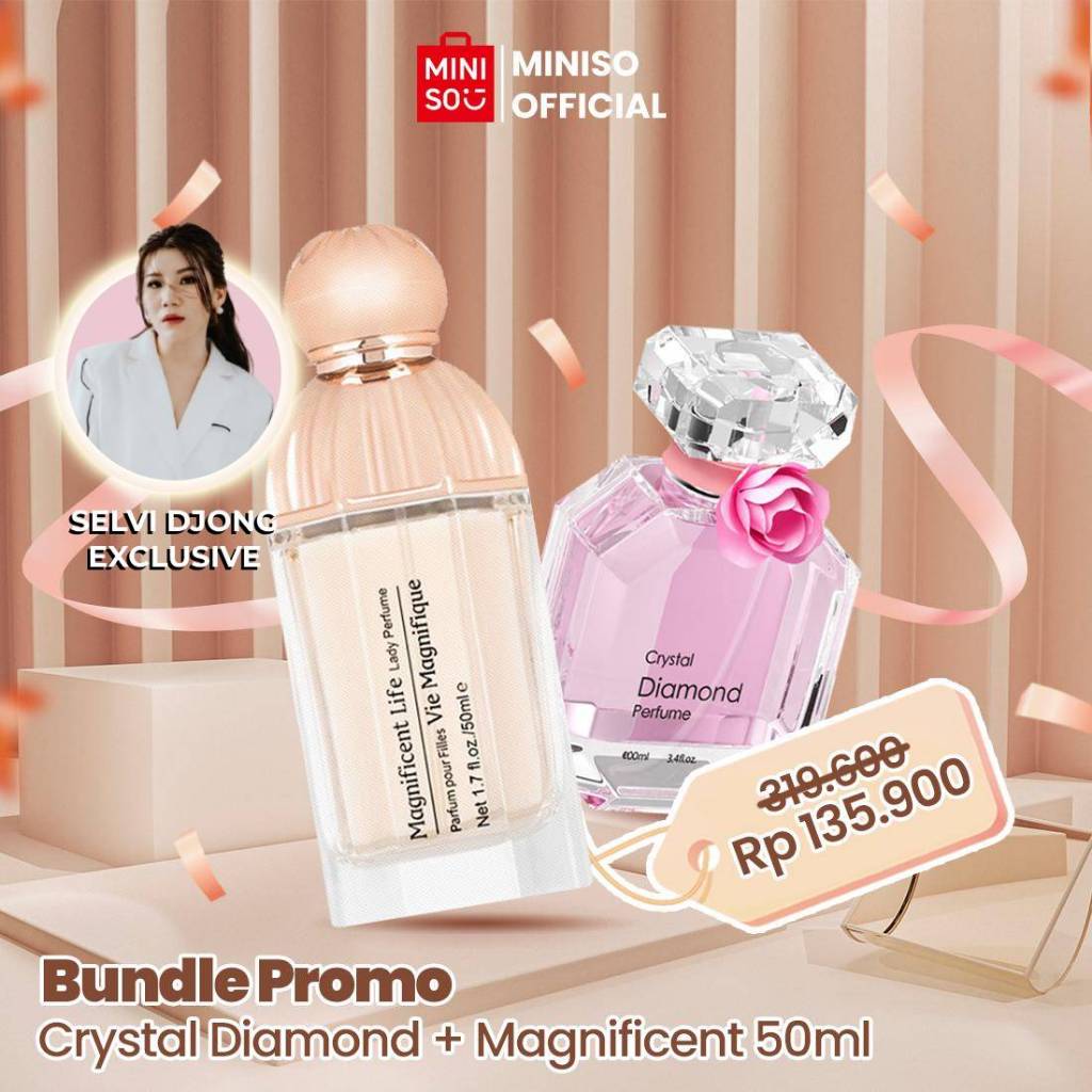 Jual [Selvi Djong Exclusive] MINISO Crystal Diamond Perfume ...
