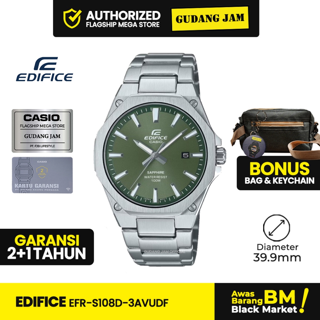 Jual Edifice EFR-S108D-3AVUDF EFR-S108D EFR-S108 EFRS108D EFRS108 ...