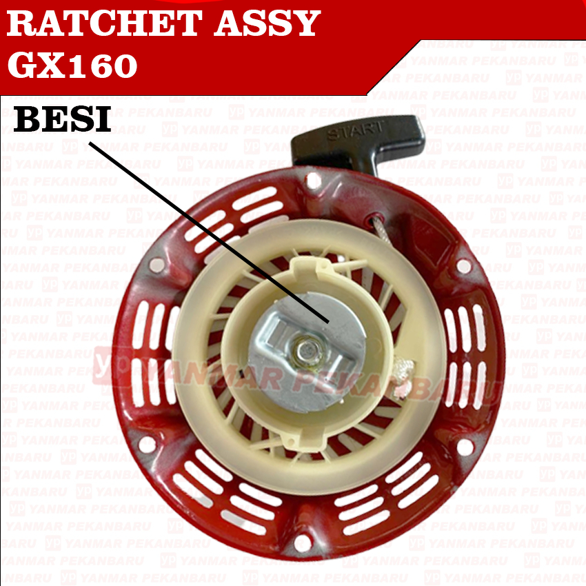 Jual GX160 GX200 Recoil Starter Assy Tarikan Engkol Kuku besi Mesin 5.5HP | Shopee Indonesia