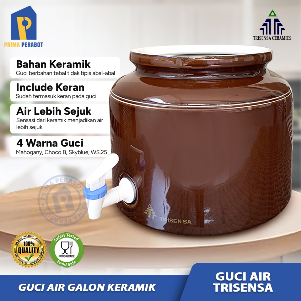 Jual Guci Galon 12 Liter Dispenser Air Gentong Air Keramik Polos ...