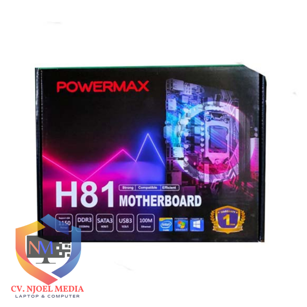 Jual MOTHERBOARD POWERMAX H81 LGA 1150 DDR3 MAINBOARD H81 SUPPORT NVME GEN 4-5 Garansi Resmi 3 ...