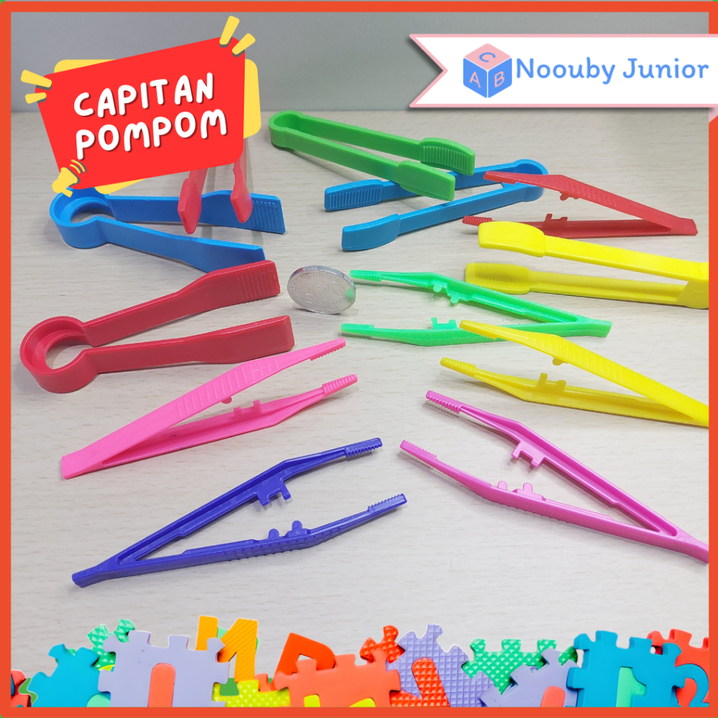 Jual NOOUBY Tweezer Capitan Pompom / Capitan Mainan Edukasi / Capitan ...