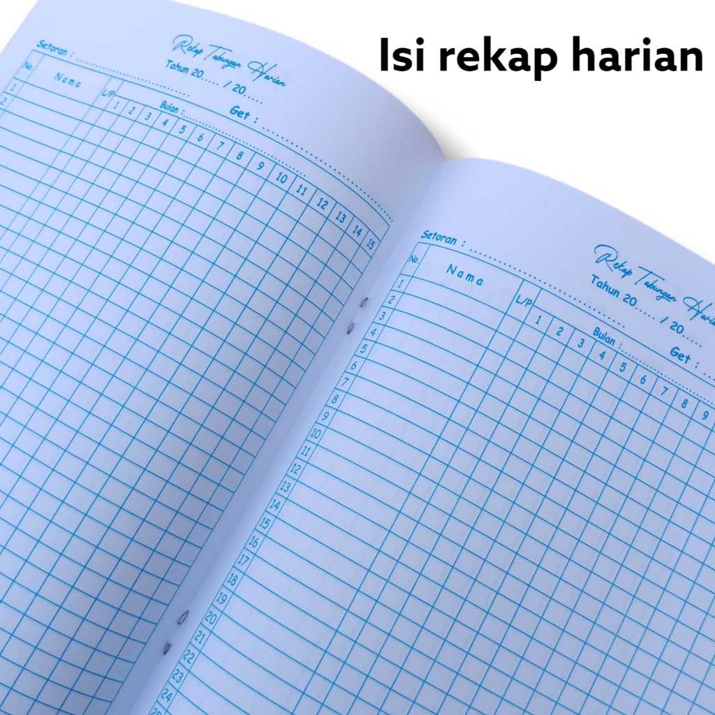 Jual TOOKE - Buku Rekap Tabungan Harian / Buku Rekap Tabungan Mingguan ...