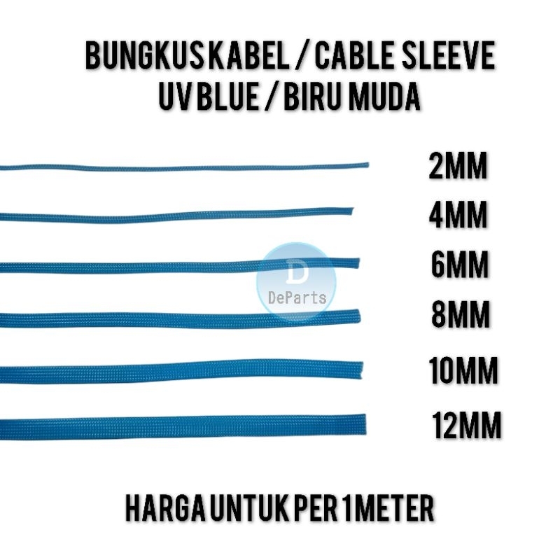 Jual [Per 1Meter] Braided Cable Sleeve - Sleeving Cable Bungkus Kabel ...