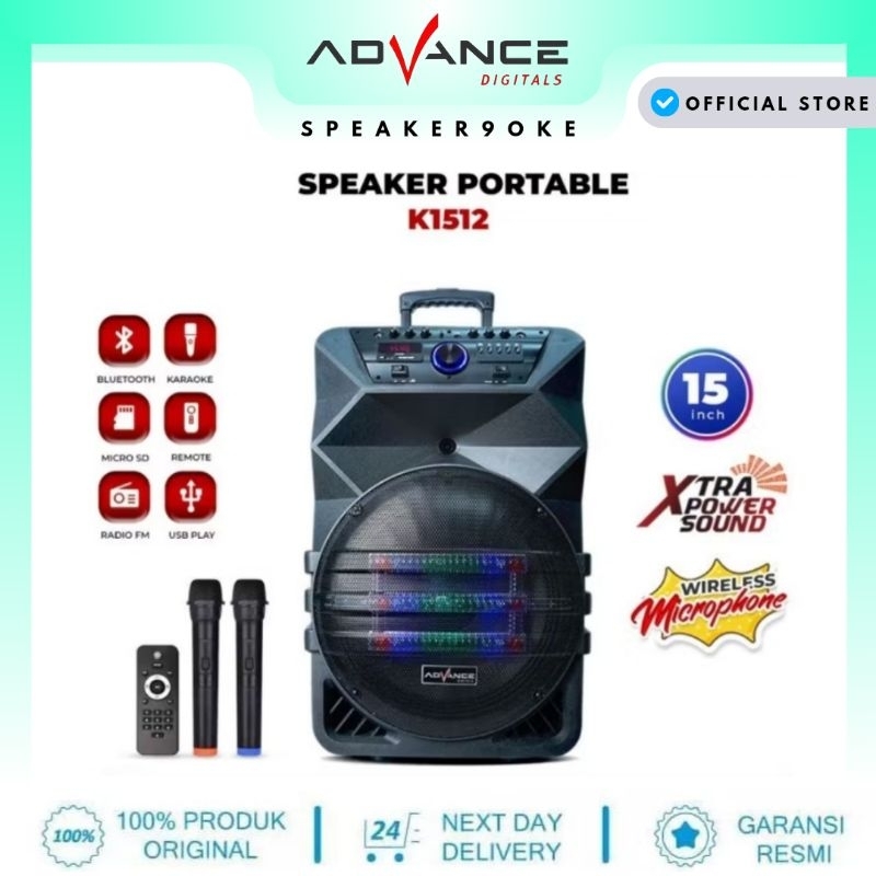Jual Advance K1212 Speaker Bluetooth Portable | Shopee Indonesia