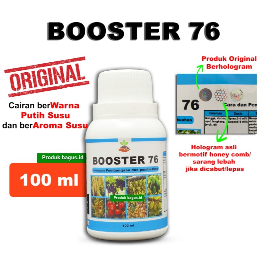 Jual Booster buah kemasan 100ml pupuk organik pelebat penyubur dan ...