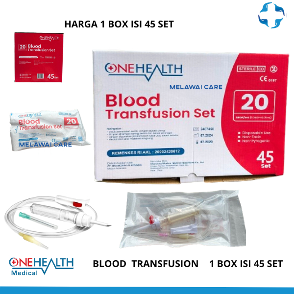Jual Infus Set Blood Transfusion Selan Infus Darah Onehealth 1 Box isi ...
