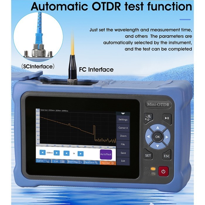 Jual OTDR NOVKER NK4000D Premium Version AUA-800D Pro Series COMPTYCO ...