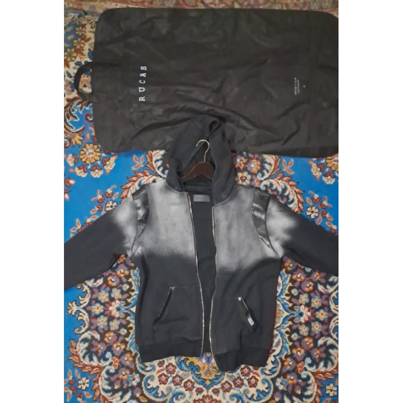 Jual RUCAS Embossed Paisley Washed Hoodie Zipper V2 | Shopee Indonesia