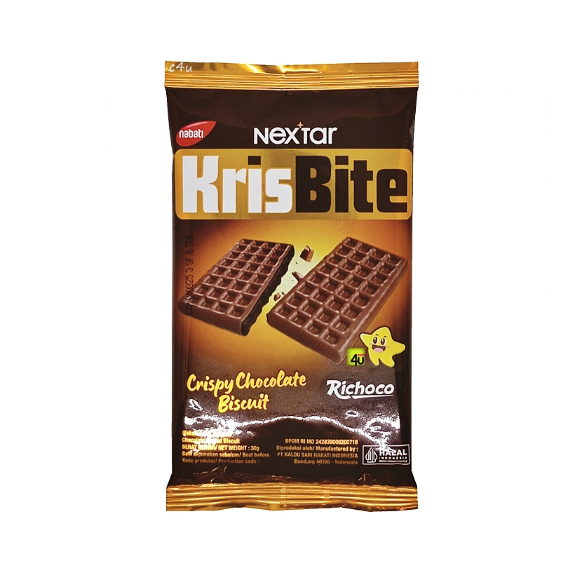 Jual Nextar KrisBite - Crispy Chocolate Biscuit - 30 gr | Shopee Indonesia