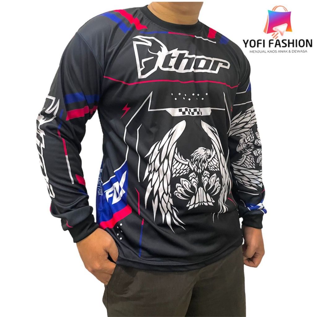 Jual JERSEY MOTOR RACING BAJU MOTORCROSS KAOS OFROAD FULL PRINTING ...