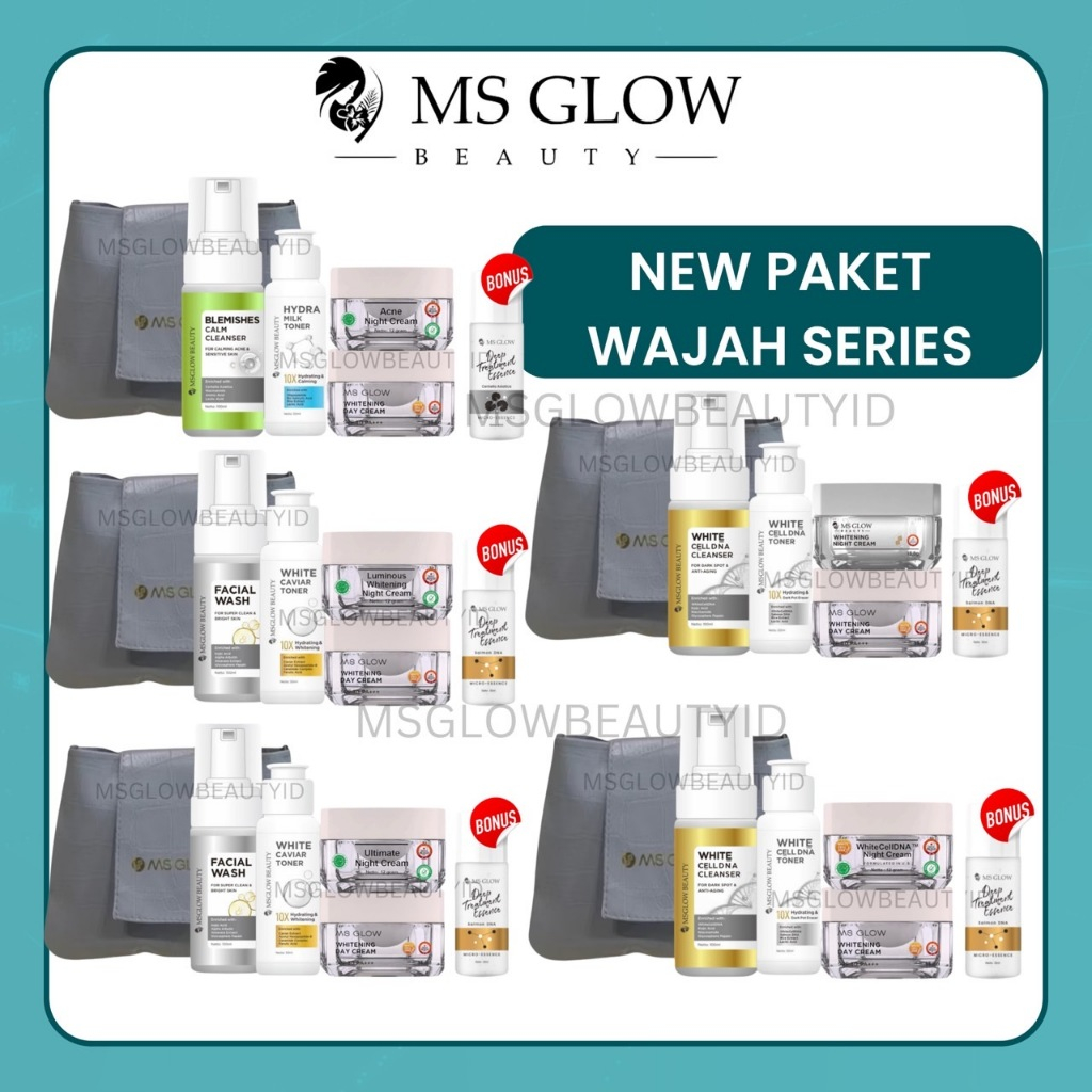 Jual MS GLOW NEW SERIES PACKAGE PAKET WAJAH ISI 5 | Shopee Indonesia