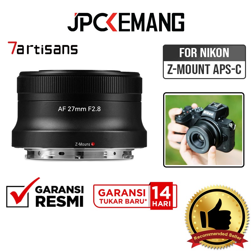 Jual 7Artisans AF 27mm F2.8 for Nikon Z APSC 7Artisan 27 mm f/2.8 Lens Garansi Resmi | Shopee ...