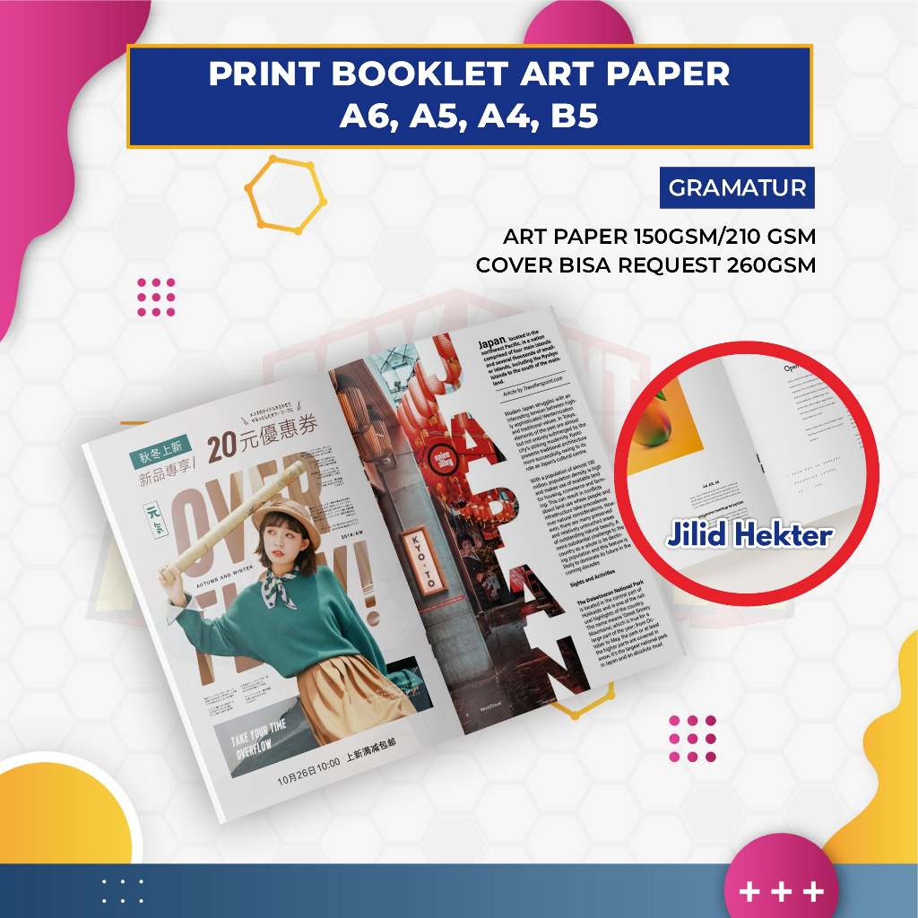 Jual CETAK BOOKLET / PRINT BOOKLET FULL COLOR ART PAPER A4 B5 A5 ...