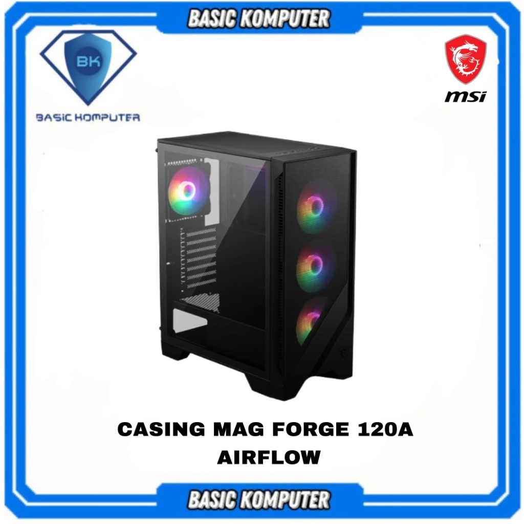 Jual Casing MSI MAG FORGE 120A AIRFLOW Mid Tower [ ATX / Micro-ATX ...