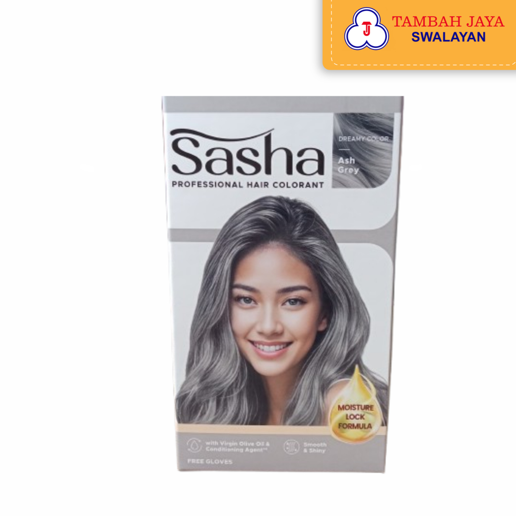 Jual Sasha Hair Color Ash Gray | Shopee Indonesia
