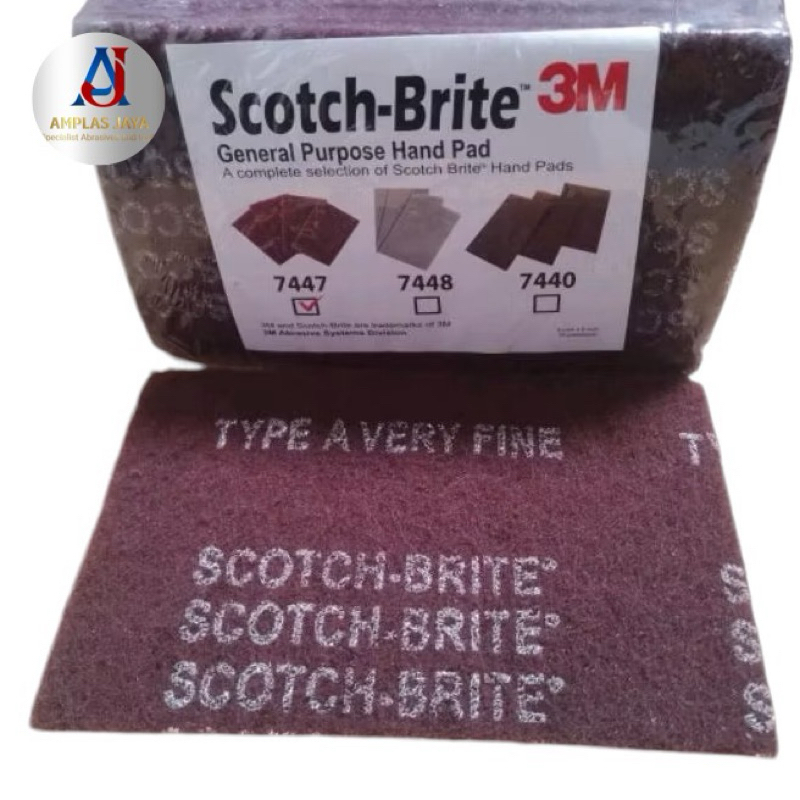 Jual scotch brite 3M 7447 6x9 inch original/amplas gosok | Shopee Indonesia