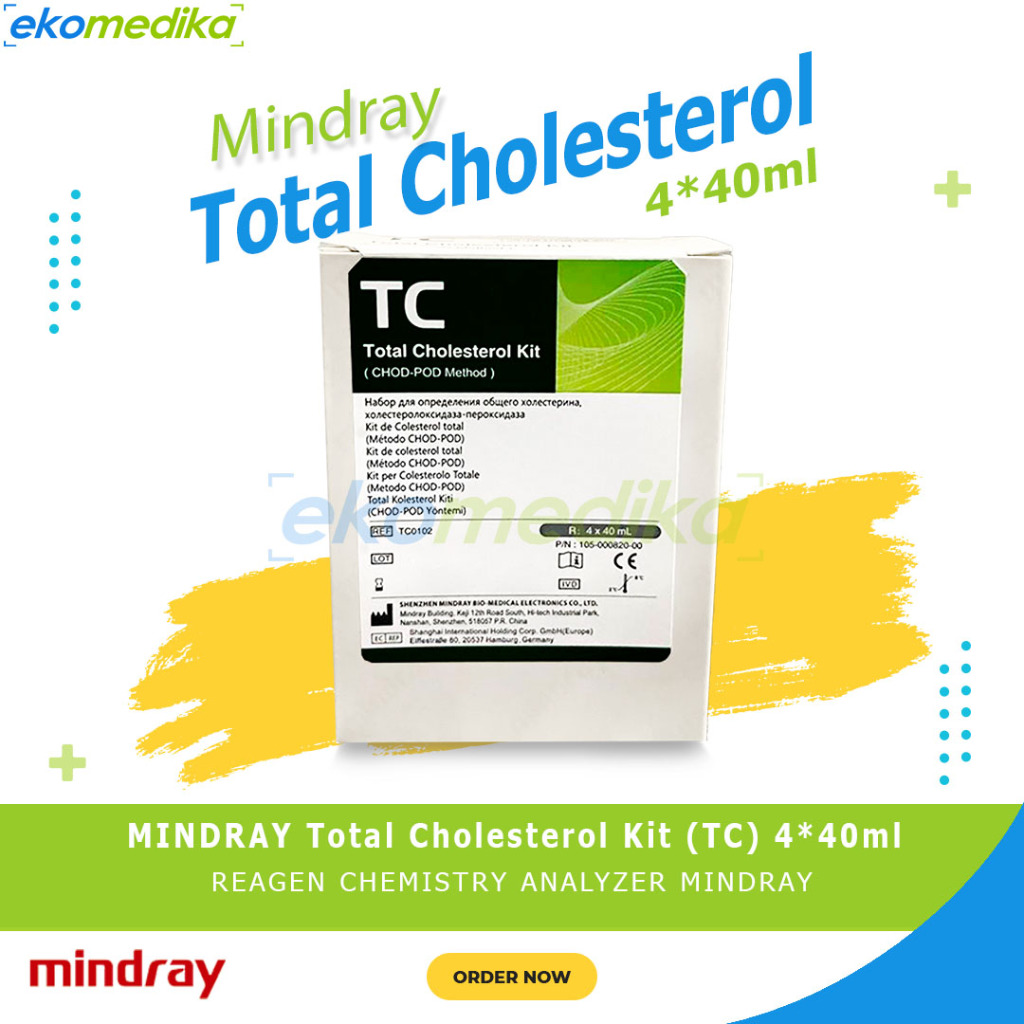 Jual Reagen Mindray Total Cholesterol Kit (TC) 4*40ml / Mindray ...