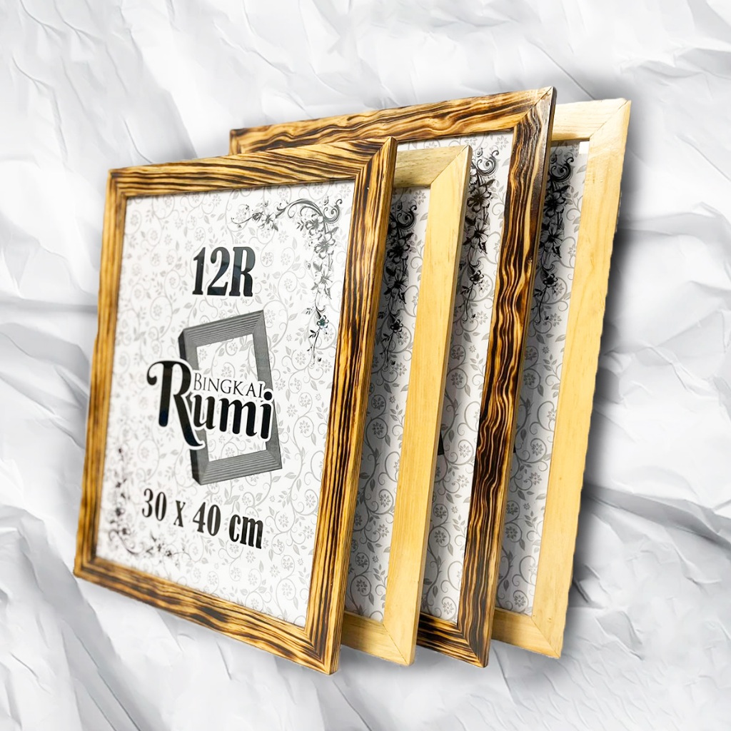 Jual Bingkai FOTO A3 - 12R - Frame Pigura MINIMALIS Kayu - Pinus SOLID bukan JATI BELANDA/BEKAS ...