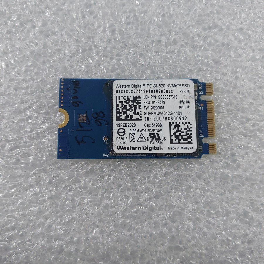 Jual SSD M2 Nvme 2242 512Gb Second Original Socket B+M Key Western ...