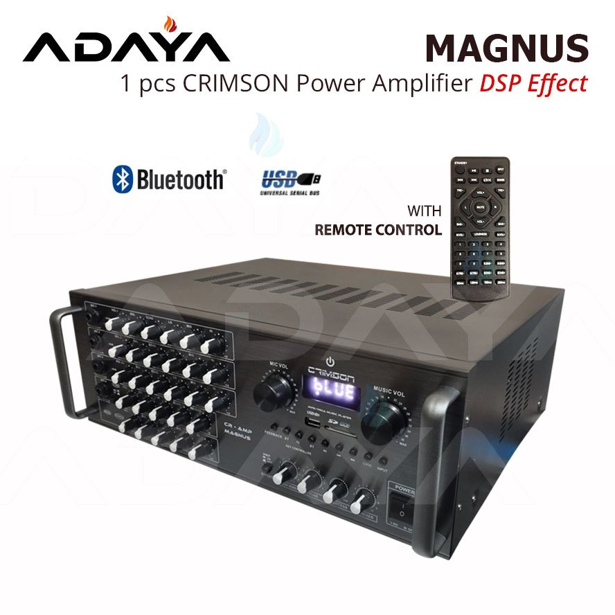 Jual Power Amplifier Stereo DSP CRIMSON CR-AMP MAGNUS 500w Bluetooth ...